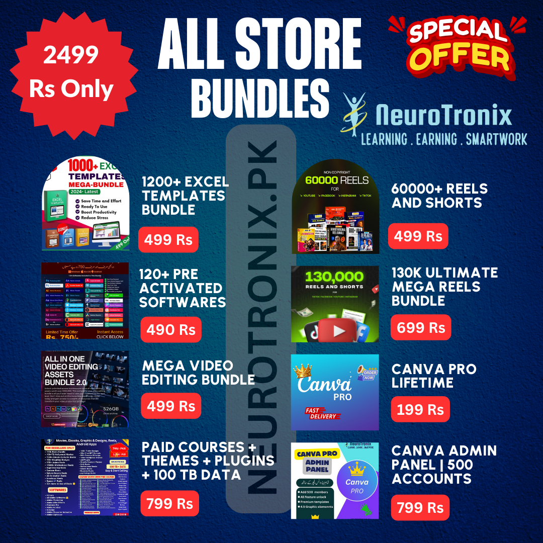 All Store Bundles (Instant Lifetime Access Within 30 Seconds) With Res – Neurotronix